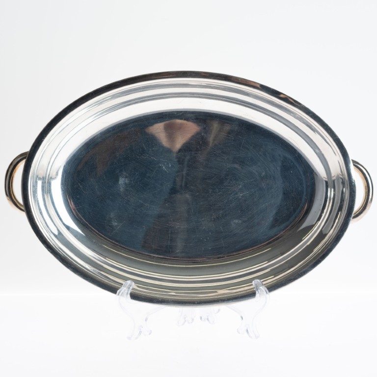 Antique Silver Plated Serving Dish - Antique Auctions America